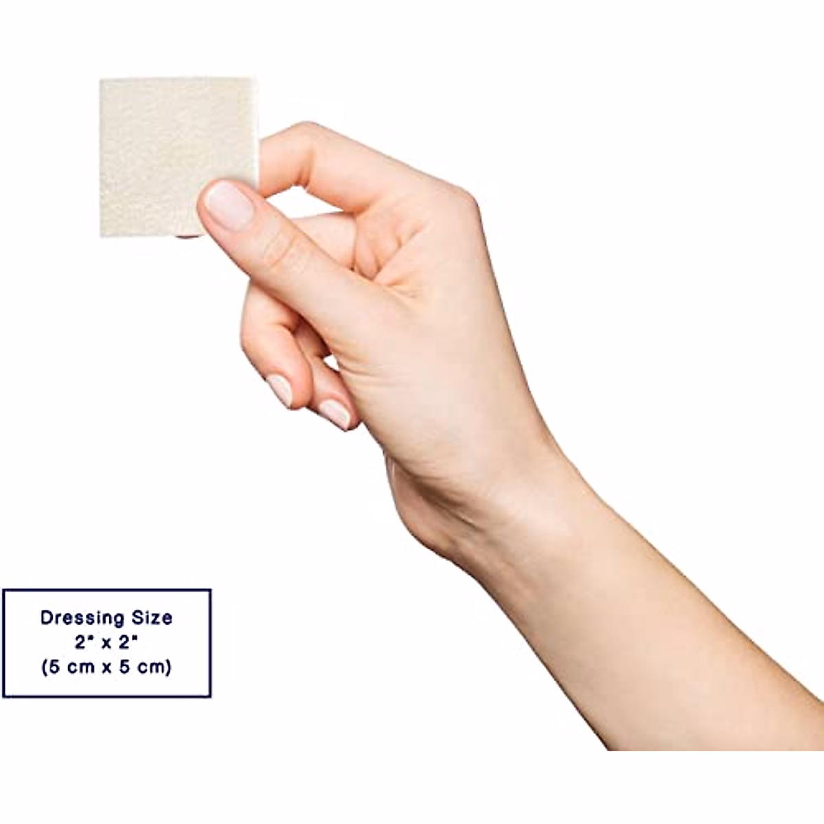 Silver Calcium Alginate Ag Sterile Highly Absorbent Antibacterial Dressing, 2"x2", 10 Pack