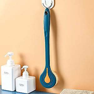 Arswin Back Scrubber for Shower with Soft Bristles, Long Handle Shower Brush Improve Skin's Health,Bath Body Brush for Men Women Elderly,Body Exfoliator for Wet or Dry Brushing