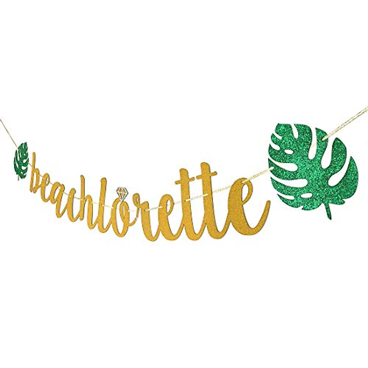 Beachlorette Banner Sign Garland Pre-Strung for Beach Bachelorette Party Hawaiian Luau Summer Tropical Bach Party Decorations