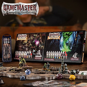 The Army Painter Gamemaster Miniature Paint Brushes - Model Paint Brushes for Miniature Painting - Acrylic Paint Brush Set with Bonus Item for Miniature Detailing