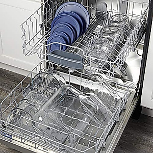 Anchor Hocking Bake and Store Glass Set (16 piece, navy BPA-free lids, tempered tough, dishwasher safe)