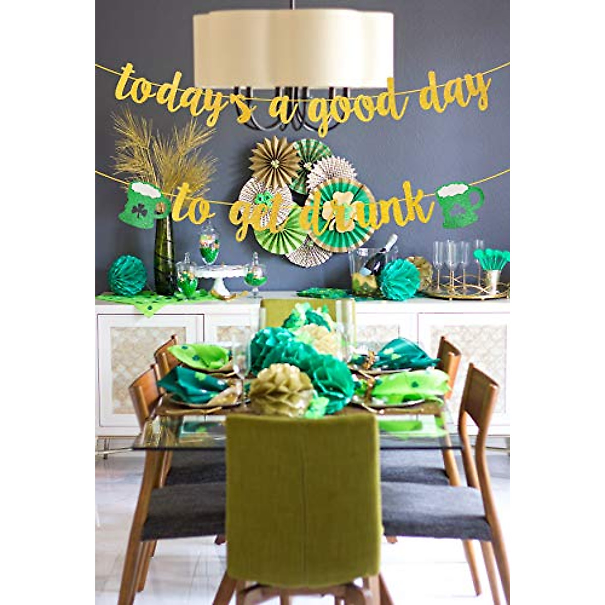 Weimaro Today is a Good Day to Drunk Banner, Funny Drinking Saint St Patricks Day Lucky Party Decorations, Irish St. Patrick’s Day Decorations, Lucky Irish St Pattys Day Decor