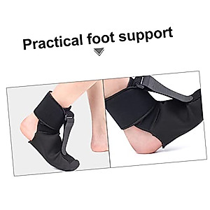 FOMIYES 1pc Foot Drop Orthotics Plantar Fasciitis Splint Tool Stand Night Splint Foot Position Brace Ortho Picks for Braces Foot Orthotic Tool Foot Drop Corrector Foot Droop Brace Black