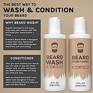 Beard Kit - Cedar Leather - 4 items set (CL)