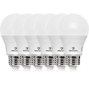 Great Eagle Lighting Corporation 100W Equivalent LED Light Bulb A19 5000K Daylight Non-Dimmable UL Listed (6 Pack)