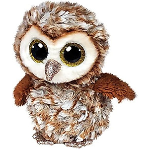 TY T36326 Percy BARN OWL-Beanie BOOS, Multicolored, 15 Cm