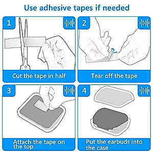 Geekria TPU Case Cover Compatible with Sony LinkBuds WF-L900 True Wireless Earbuds, Protective Earphones Skin Cover with Keychain Hook, with Keychain Hook, (Clear)