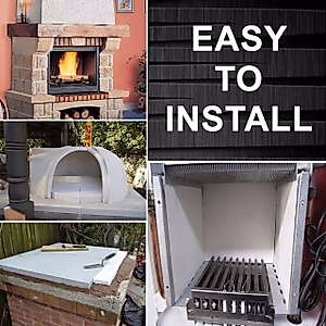 Ceramic Fiber Board Insulation - 2300F Rated - 1" x 19.7" x 39.4" - Pack of 1 - Ceramic Fiber Thermal Insulation Board for Wood Stoves, Ovens, Forges, Kilns, Furnaces, Fireplace