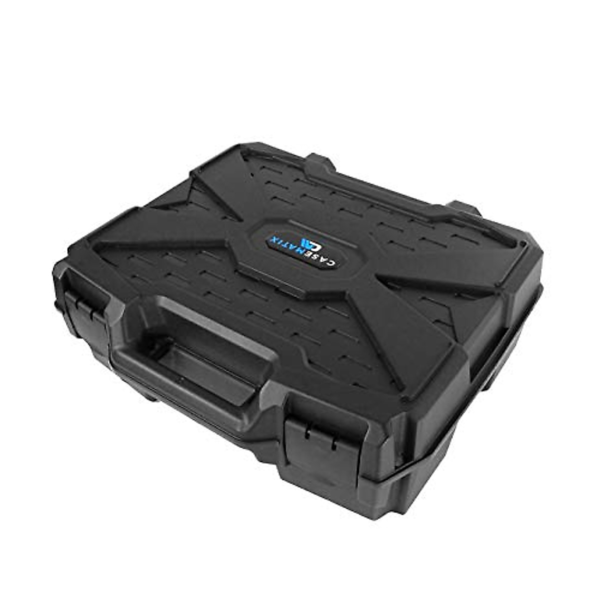 CASEMATIX Wireless Microphone System Hard Case Compatible with 12 Sennheiser, Shure Mic, Nady, AKG or VocoPro Microphones and More Handheld Transmitter Mics, Case Only