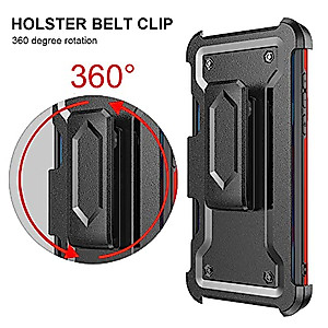 for Moto G Power 2022 Case with Screen Protector Moto G Power Case 2022 with Belt Clip Moto G Power 2022 Case Kickstand Military Grade Heavy Duty Camo Case for Moto G Power 2022 Men Women (Blue CAMO)