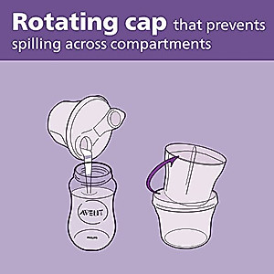 Philips AVENT Powder Formula Dispenser and Snack Cup, Grey, SCF135/18