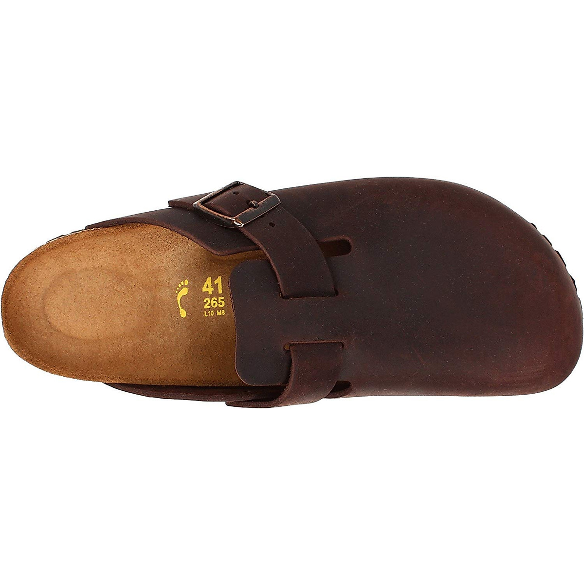 Birkenstock Unisex Boston Soft Footbed Clog Slip On Mule Sandal, Habana Oiled Leather, 36, 5-5.5 Women/3-3.5 Men