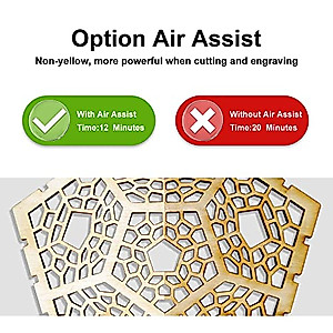 Longer Cut Engraver Air Assist Kit with Air Pump, for Ray5 10W/20W Laser Engravers