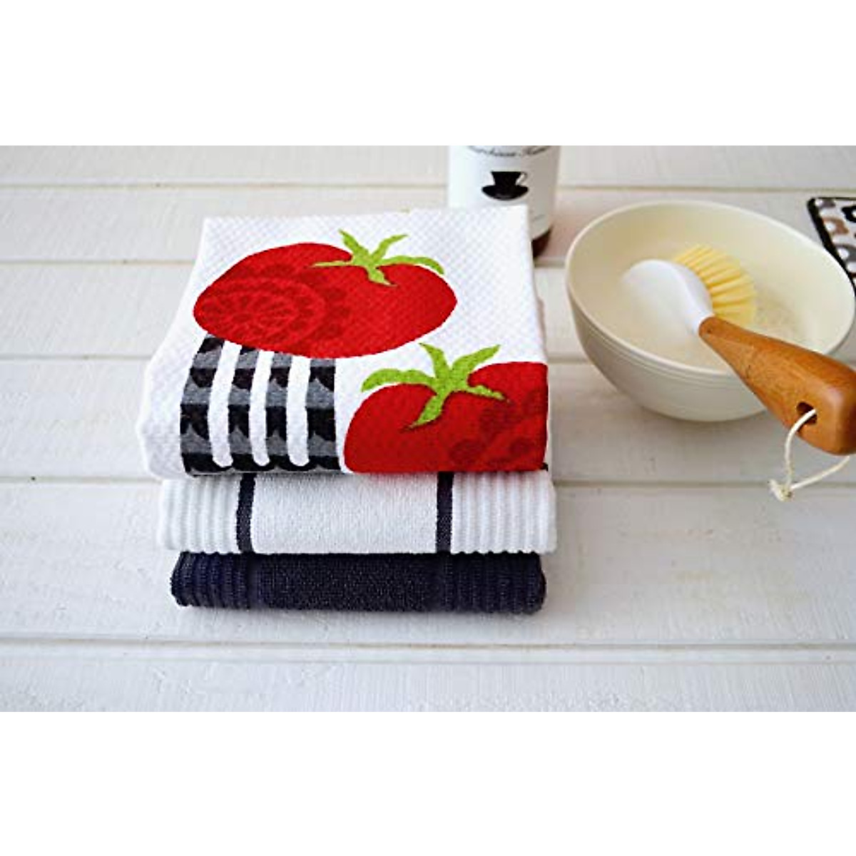 T-Fal Textiles Cotton Dish Towl, Charcoal