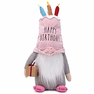 Rae Dunn Kitchen Gnome - Home Decor Decorations - Scandinavian/Swedish/Nordic Tomte Nisse Plush Figurine - 19" Elf with Beard Ornament for Shelf, Table, Desk Décor (Pride (Valentine Gnome))