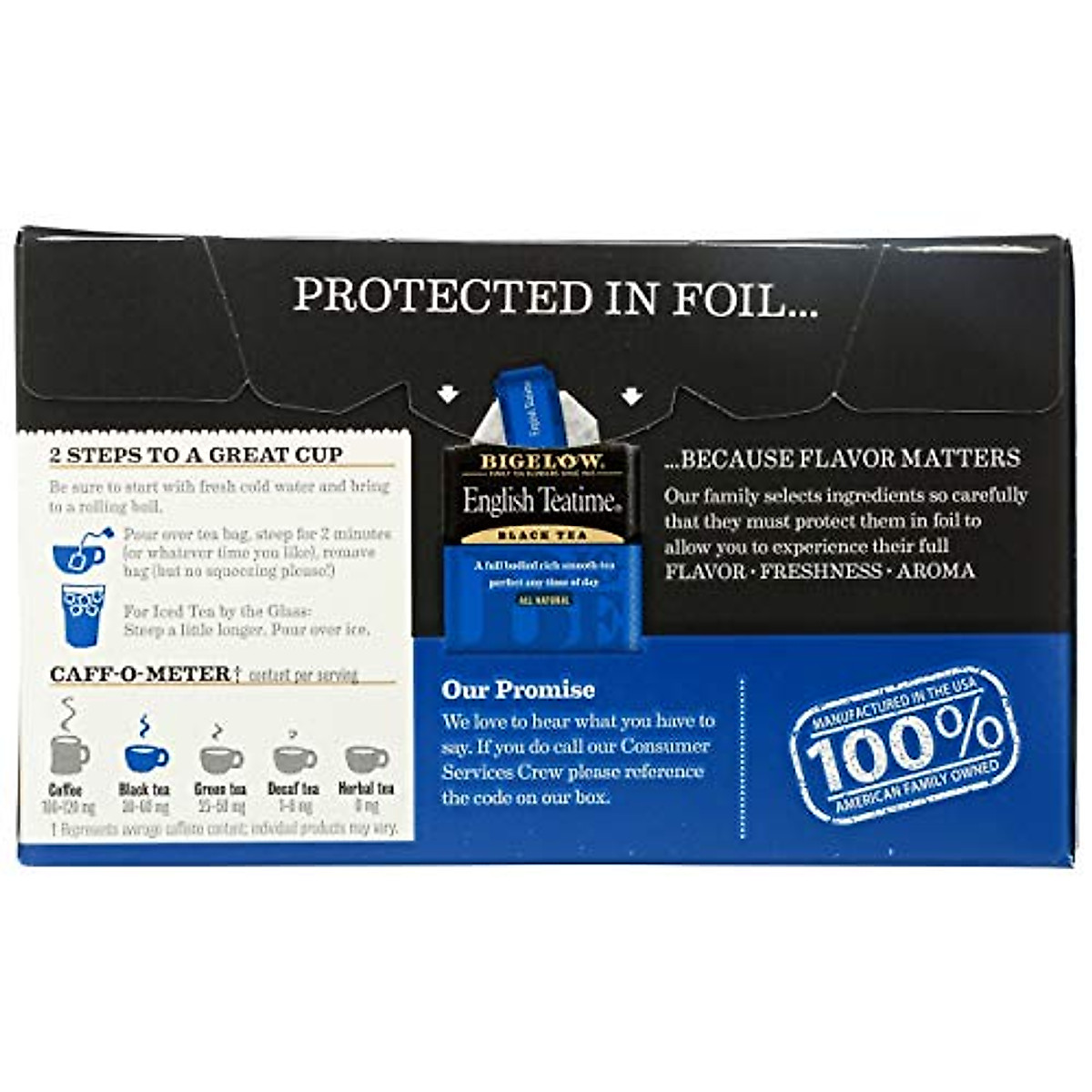 Bigelow, English Time Tea (Caffeinated), 20 Count