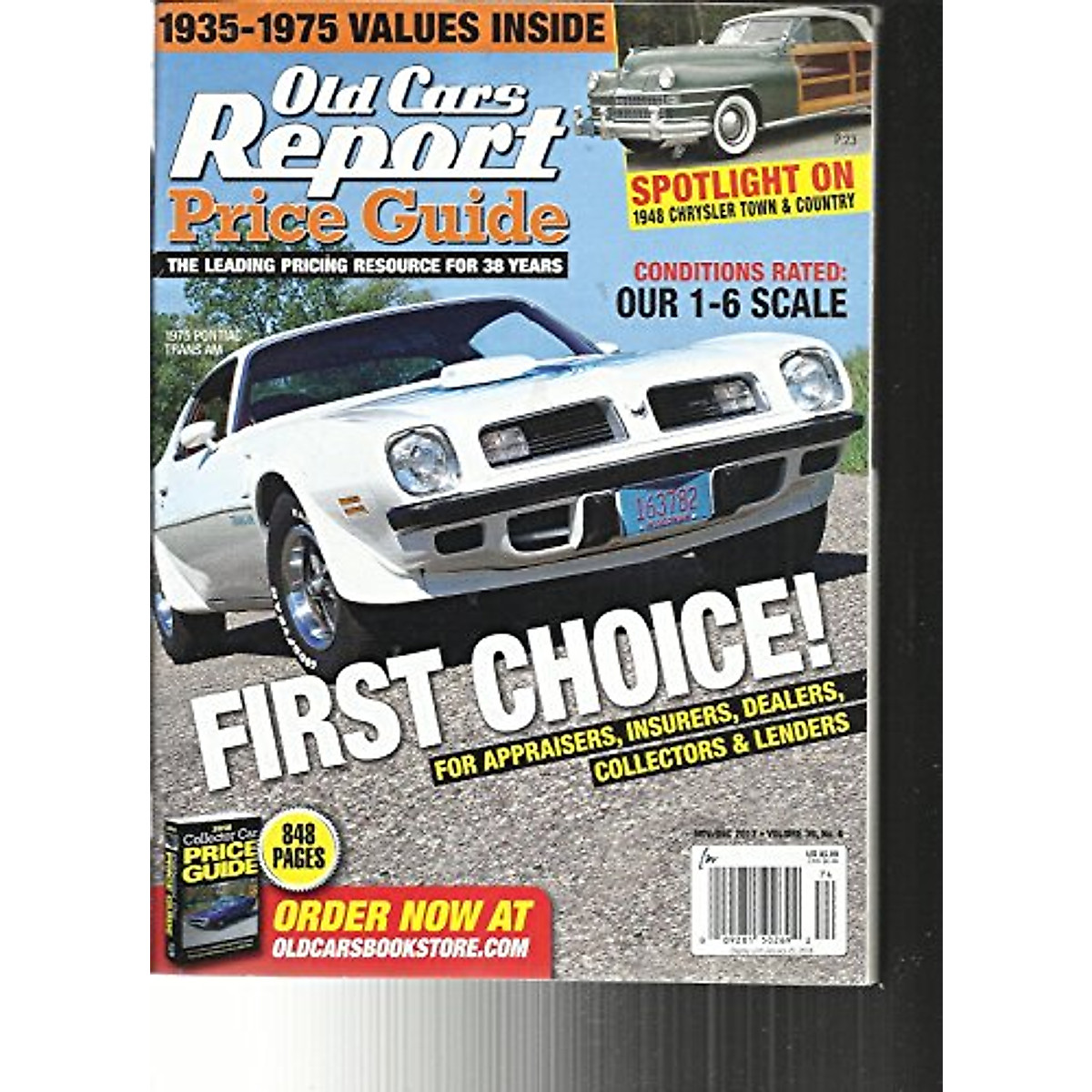 OLD CARS REPORT PRICE GUIDE MAGAZINE, NOVEMBER/DECEMBER, 2017 VOL. 39 NO.6