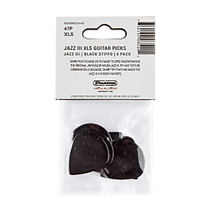 Dunlop Nylon Jazz III XL, Black, 6/Player's Pack