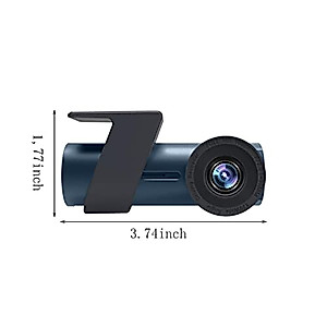 Cam WiFi HD Car Cam - Front Camera - for Cars Dashboard Camera Recorder - with Super Night Vision & 150° Wide Angle - Loop Recording - Build in Wi-Fi & APP Control - Include Batteries/2190