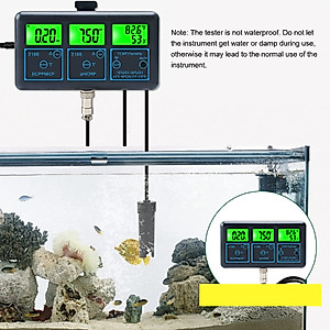 7 in 1 Water Quality Monitor Meter ABS Automatic Calibration with Power Plug Temperature and Humidity Detector for Tuya TDS ORP CF EC