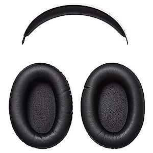 Premium replacement Cloud Flight earpads and Cloud Flight headband pad cushion Compatible with HyperX Cloud Flight wireless headset (Black) Protein Leather | Soft High-Density Foam | Easy Installation
