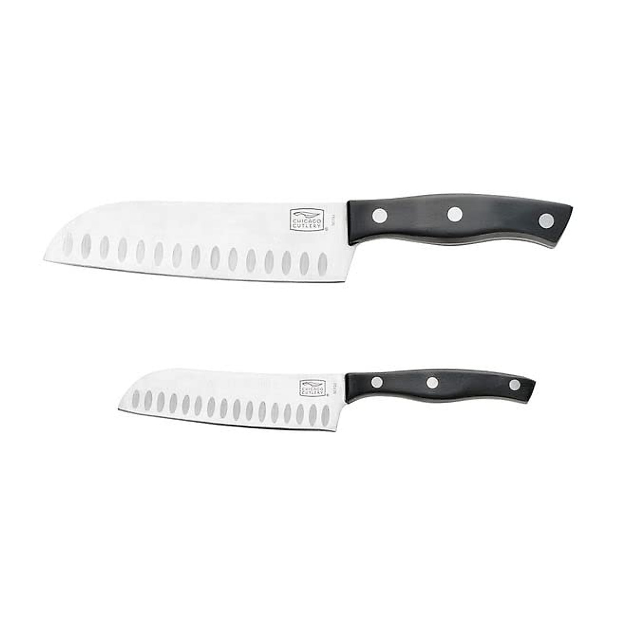 Chicago Cutlery Ellsworth 2-Piece Knife Set With Guided Grip, Stainless Steel Blades and Ergonomic Handles For Home Kitchen and Professional Use