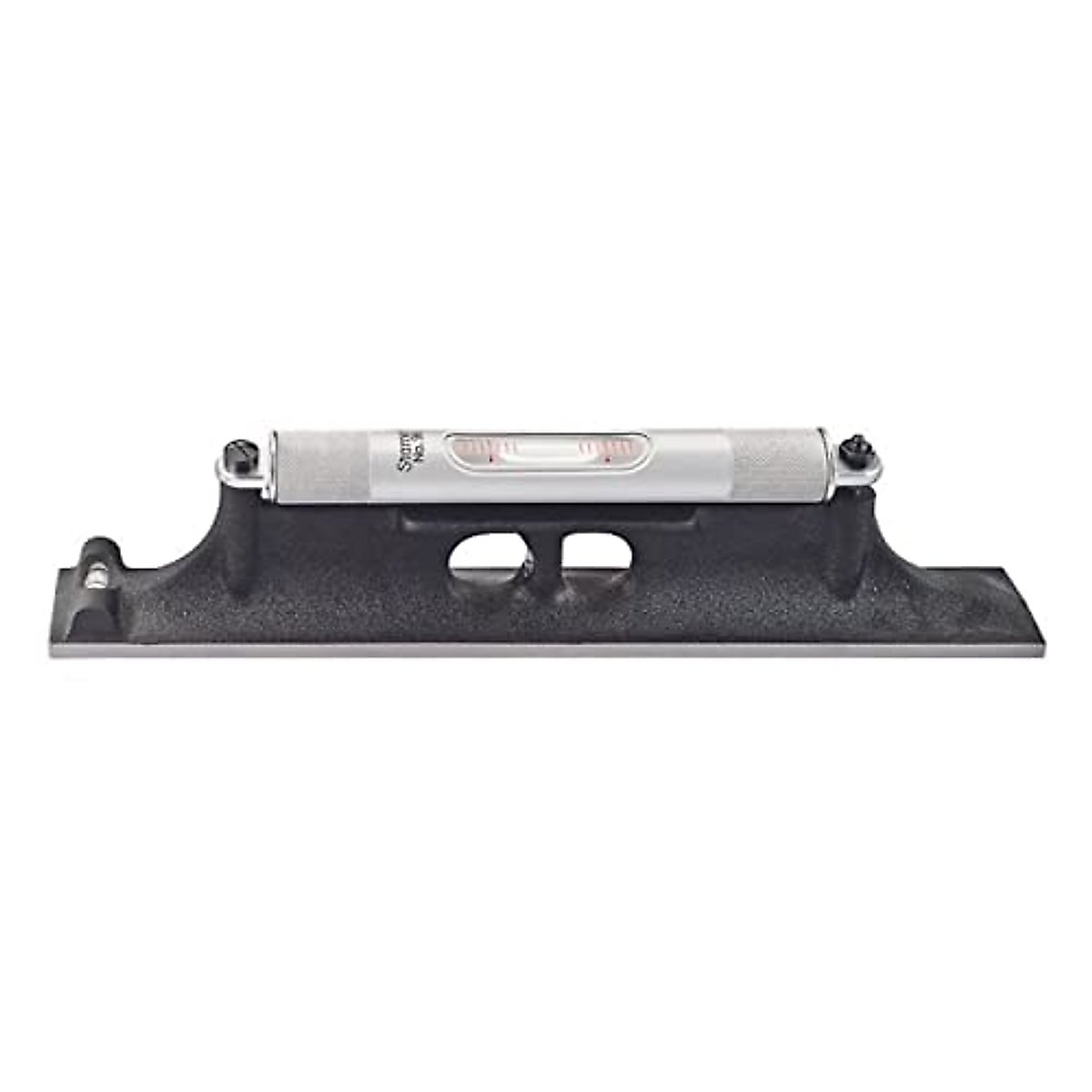 Starrett Machinists' Level with Ground and Graduated Main Vial - Ideal for Machine Shop and Tool Room Use - 12" (300mm) Length, Cross Test Vial, Without Case - 98-12