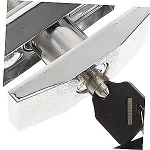 SOLUSTRE Automatic Vending Machine Lock Candy Machine Locking Bar Machine Lock Tool Gumball Machine Lock Soda Machine Lock Shed Door Lock Machine Lock Coin Zinc Alloy Snack Machine