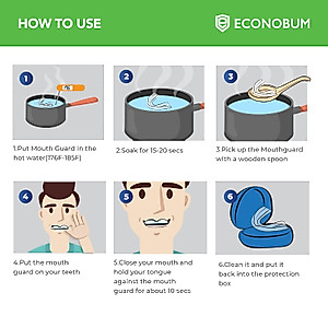 Rossy Mouth Guard for Clenching Teeth at night, Moldable Night Guards for Teeth Grinding 2 Sizes Pack of 4