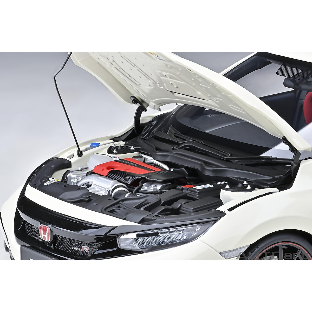 2021 Civic Type R (FK8) RHD (Right Hand Drive) Championship White 1/18 Model Car by Autoart 73220
