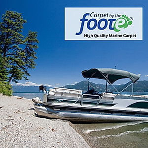 Carpet, by the Foote, 20oz. 18"(in) X18'(ft) Boat Trailer Bunk Carpet, Trailer Guide Carpet, Boat Carpet, Marine Carpet, Bunk Padding, Midnight