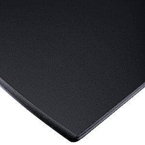 Seville Classics Airlift Height Adjustable Mobile Rolling Laptop Cart Computer Workstation Desk Table for Home, Office, Classroom, Hospital, w/Wheels, Flat (24") (New Model), Black