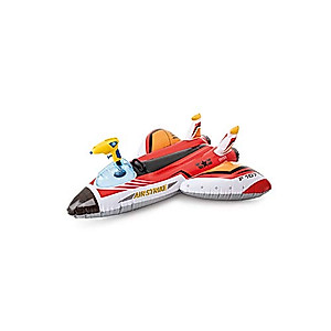 INTEX Water Gun Plane Inflatable Pool Float: Pool Toy for Kids – Includes Toy Water Gun – 88lb Weight Capacity – 46" x 46" – Color May Vary