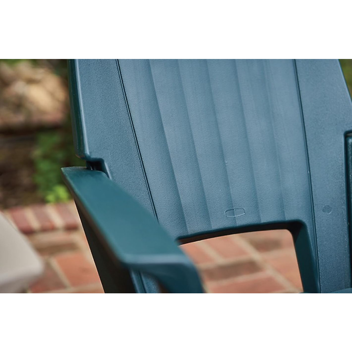 Semco Plastics Rockaway Heavy Duty Polyethylene All Weather Outdoor Rocking Chair with Backrest and Armrests for Porch, Deck and Patio, Green