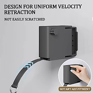 Retractable Clothesline with Adjustable 13.8 Ft Windproof Rope,Wall Mounted Clothes Line Indoor and Outdoor Set,Retracting Heavy Duty Laundry Line,Drill Free & Wall Mounted Method (Black)