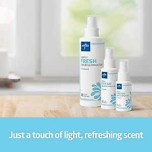 Medline Simply Fresh Odor Eliminator, 2-oz., Pump Bottle, Ideal for Home & Healthcare Facilities