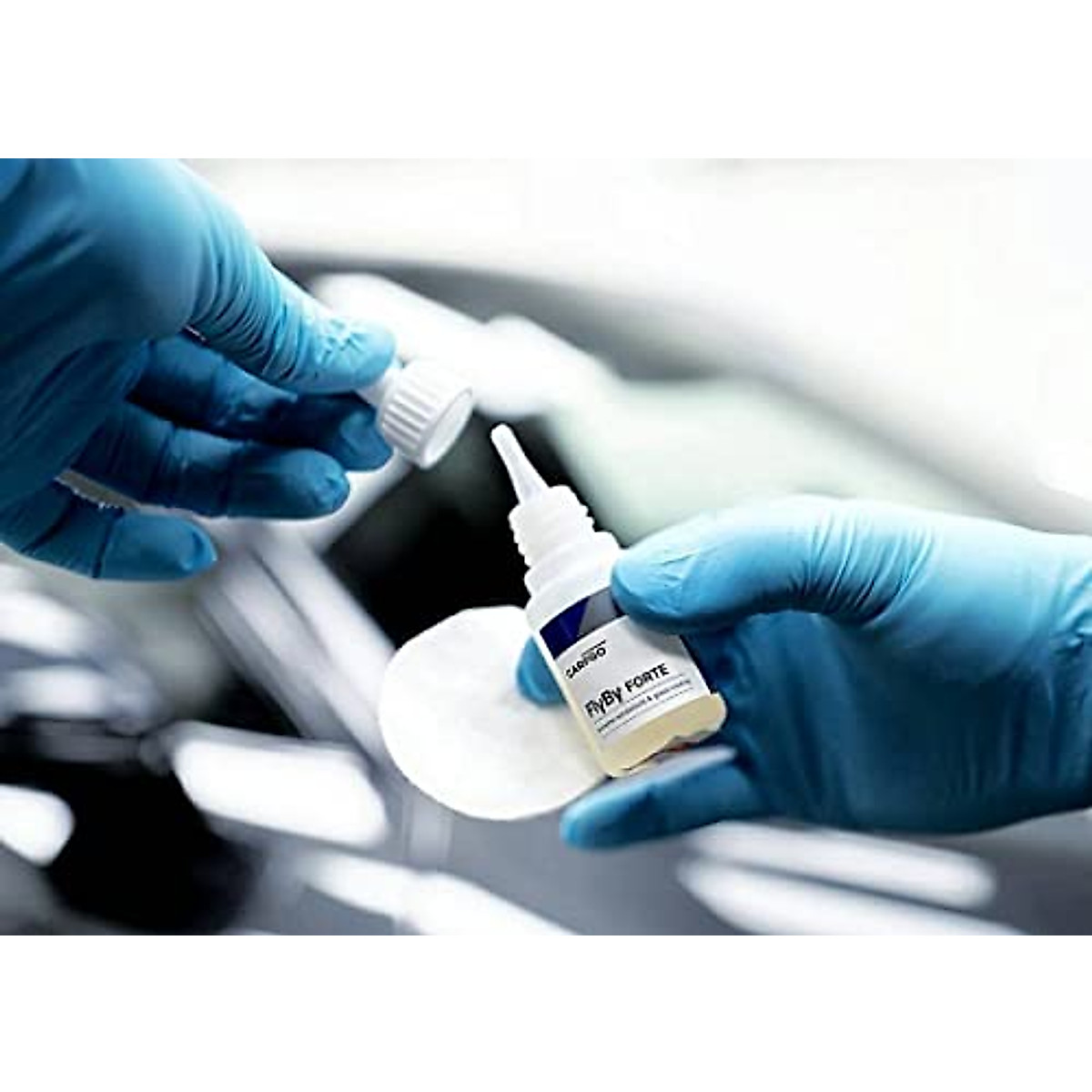 CARPRO Flyby Forte V4 - Professional Extreme Windshield & Glass Coating, Rain Shower Water Repellent & Glass Treatment, Semi-Permanent Last Up to 2 Years - 15mL Full Kit