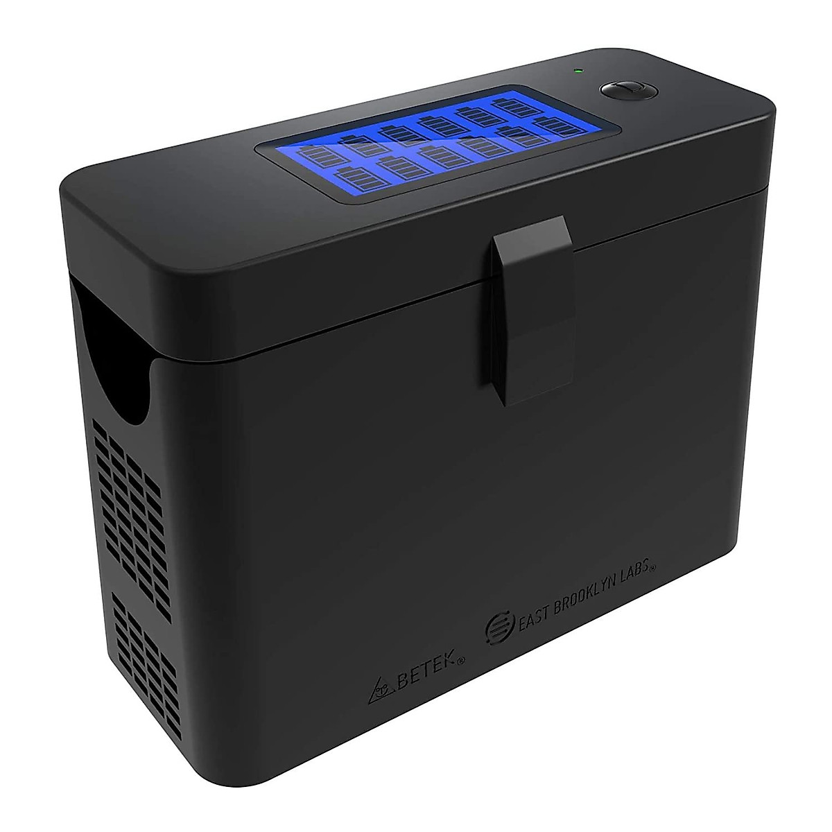 East Brooklyn Labs RadCad Battery Charger and Caddy Drop in The Caddy and Begin Charging Charges 12 AA Rechargeable Batteries Compatible with Most Caddies