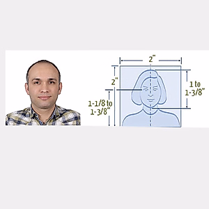 Kaslove LLC US Online Passport photo prints 2x2 inch, VISA, Citizenship, Immigration, Work Photos , green card photo