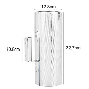 Guiro Instrument, 5x12.8'' Professional Stainless Steel Guiro Percussion Instrument Metal Guiro with Scraper instrumento guira fino