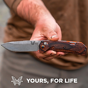Benchmade - Grizzly Creek 15062 EDC Knife with Wood Handle (15062)