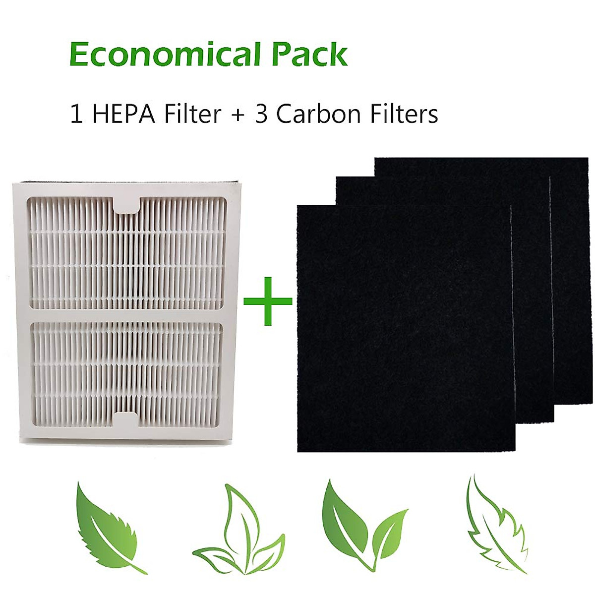 Replacement HEPA Filter B & Carbon Filters for Idylis Air Purifier 2126, 2125, IAP-10-125, IAP-10-150, Model # IAF-H-100B