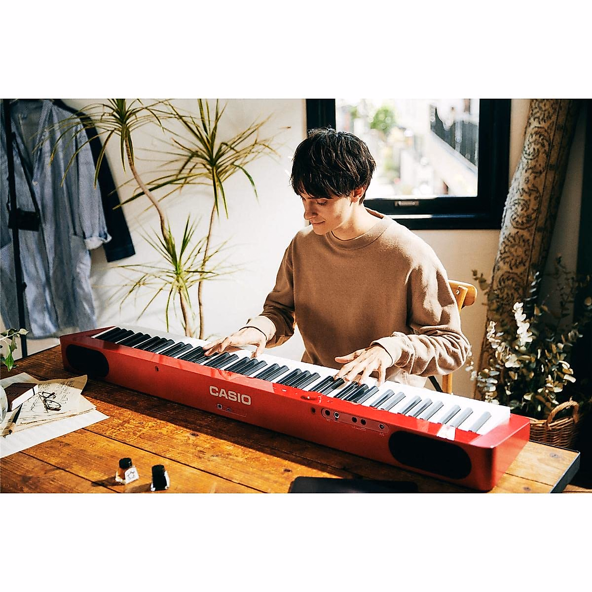 Casio Privia PX-S1100RD 88-Key Digital Piano (Red)