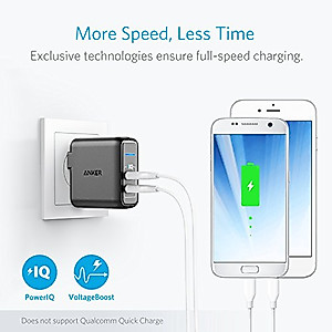 Anker Car Charger, Mini Aluminum Alloy 24W Dual USB Car Charger with Elite Dual Port 24W Wall Charger