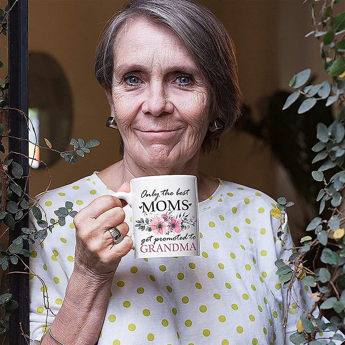 GTR SOURCE Grandparents Coffee Mug Set - Pregnancy Announcement Gift – Promoted to Grandpa - Promoted to Grandma - Pregnancy Reveal Gifts - Holds up to 11oz - Microwave and Dishwasher Safe corp.