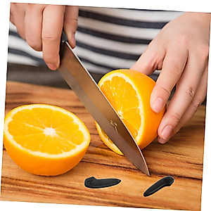 Mobestech 50pcs Tip Set Plastic Sleeves Plastic Cutter Tool Tip Cutter Knife Cover Knives Guards Mercer Knife Guard Black Protective Sleeves Cutters Tip Protective Covers Chef Tip Protector