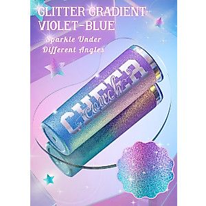 Onebttl Cheer Coach Gifts - 20oz/590ml Stainless Steel Skinny Insulated Tumbler With Straw, Lid - Gift for Cheerleading or Cheerleader Coach, Women, Her, Female