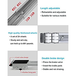 Metal Adjustable Movable Bracket For Refrigerator Washing Machine Dryers Diswashers Base, Extensible Appliance Roller Furniture Dolly Mobile Roller, Washing Machine Stand with wheels
