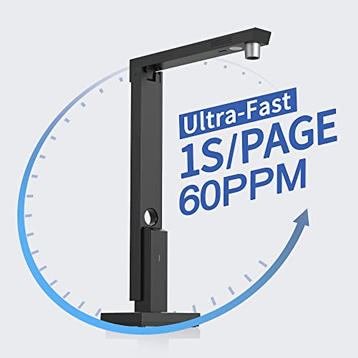 CZUR Lens800 Pro Portable Document Scanner, 8MP Document Camera, Capture Size A4, 1s/Page Fast Scan Speeds, Easy-to-Use, USB Powered Travel Scanner, for Mac&Windows