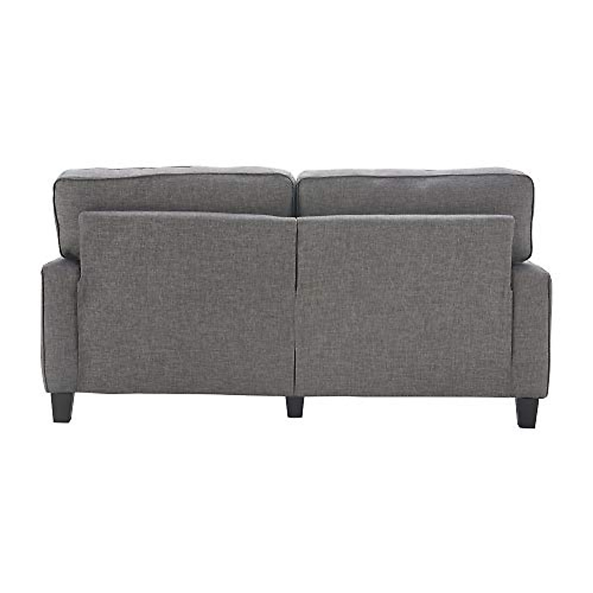 Serta Palisades Upholstered Sofas for Living Room Modern Design Couch, Straight Arms, Soft Fabric Upholstery, Tool-Free Assembly, 73" Sofa,Grey